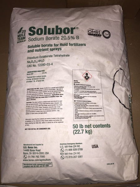 Boron - Soluble 50 lb (Solubor) – Ten Rivers Marketplace